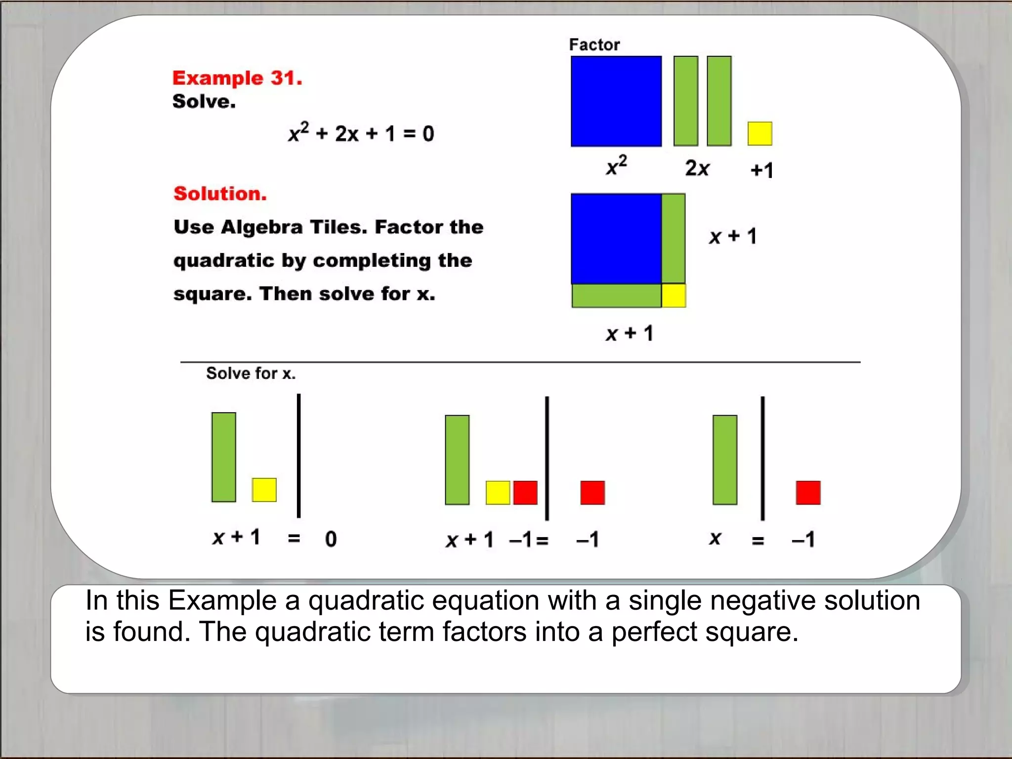 Tutorials--Algebra Tiles | PPT