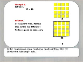 Tutorials--Algebra Tiles | PPT