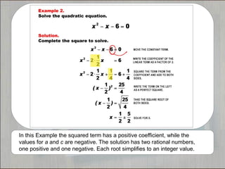 Tutorials--Completing the Square | PPT