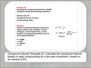 Tutorials--Compound Interest | PPT