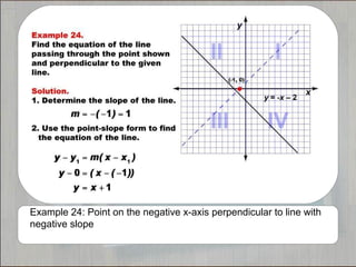 Tutorials--Equations of Parallel and Perpendicular Lines | PPT