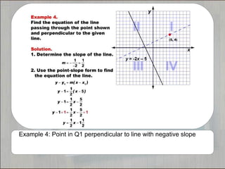 Tutorials--Equations of Parallel and Perpendicular Lines | PPT