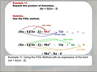 Tutorials--The FOIL Method | PPT | Free Download