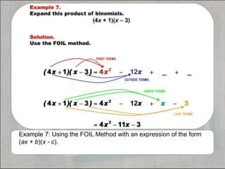 Tutorials--The FOIL Method | PPT