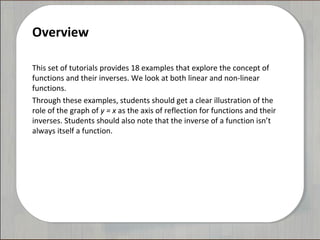Tutorials--Function Inverses | PPT