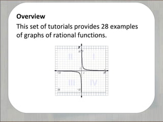 Tutorials--Graphs of Rational Functions | PPT