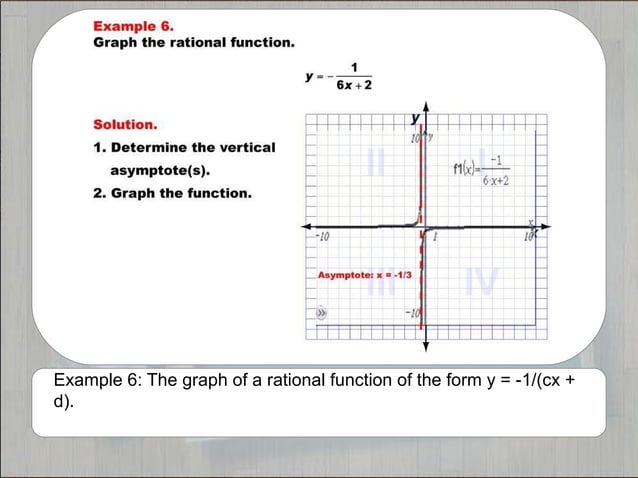 Tutorials--Graphs of Rational Functions | PPT