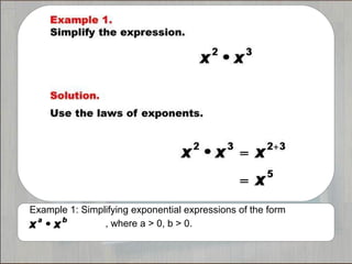 Tutorials--Laws of Exponents | PPT