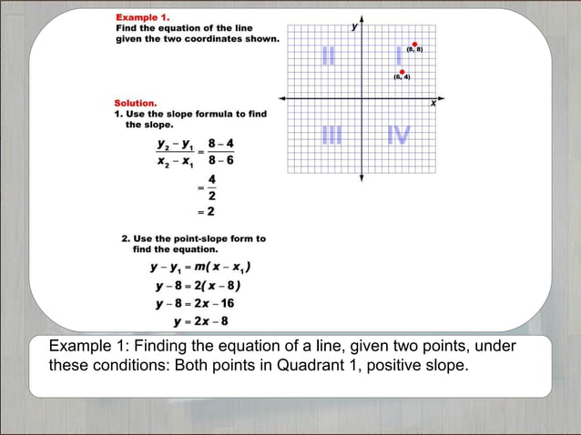 Tutorials--Line from Two Points | PPT
