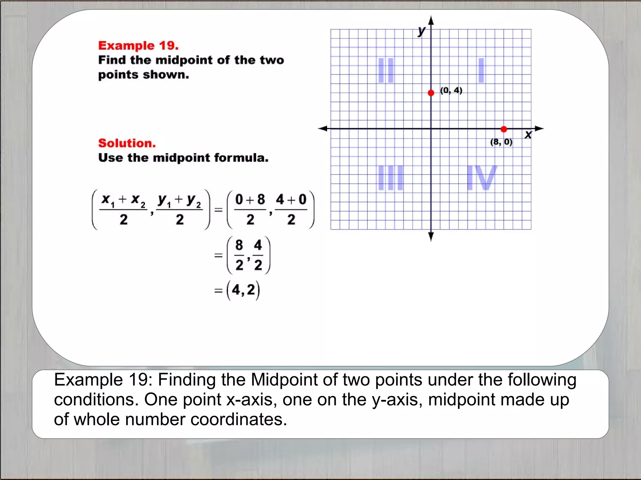 Tutorials--Midpoint Formula | PPT