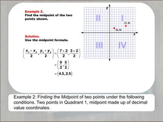 Tutorials--Midpoint Formula | PPT