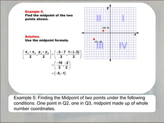 Tutorials--Midpoint Formula | PPT