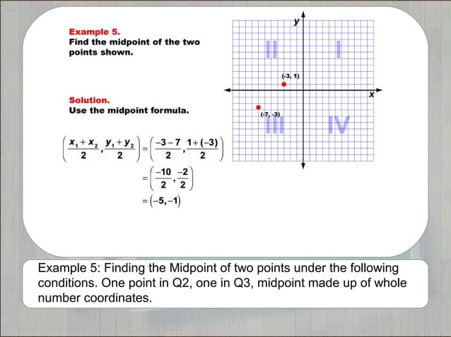Tutorials--Midpoint Formula | PPT