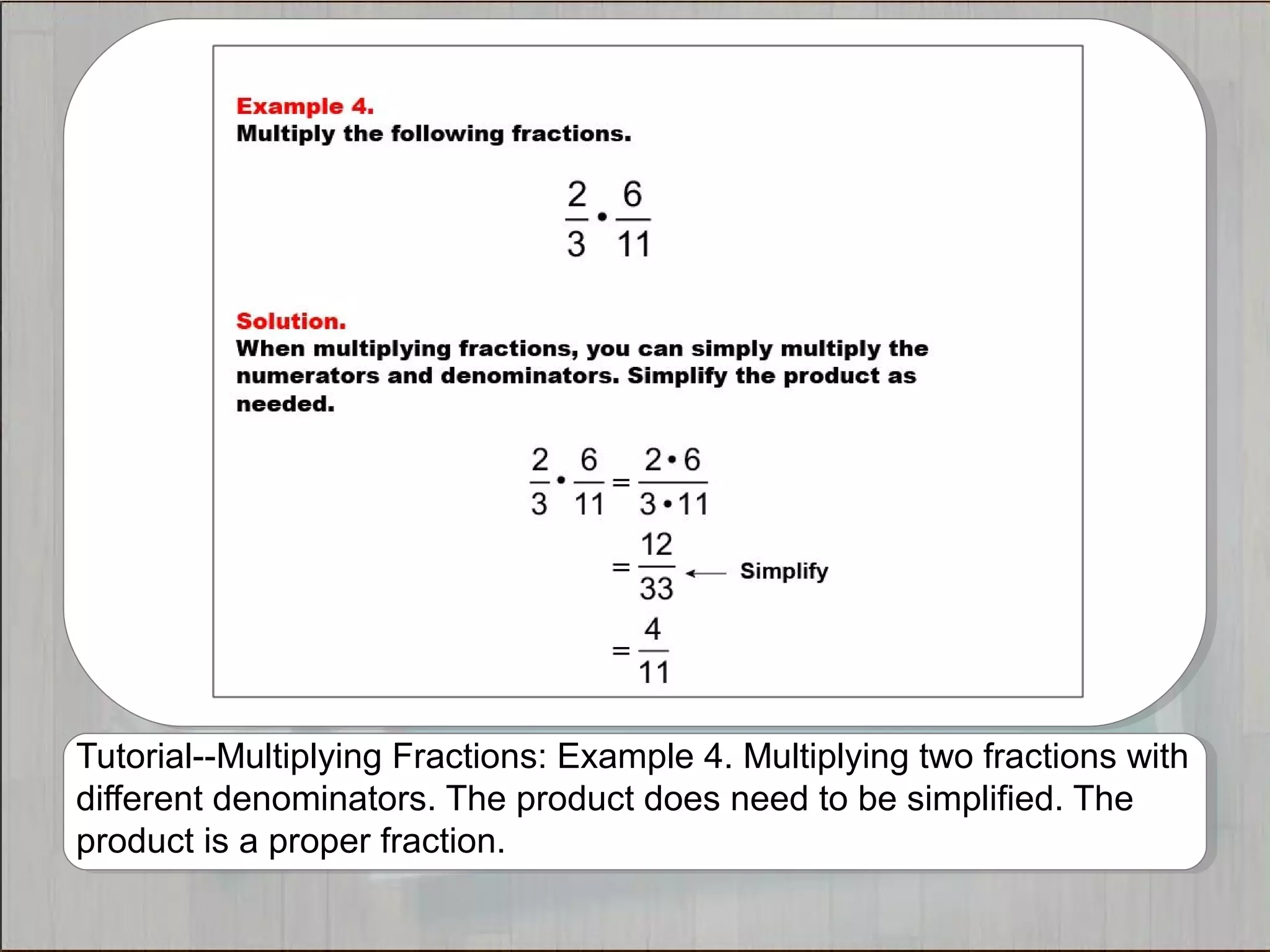 Tutorials--Multiplying Fractions | PPT