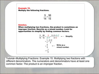 Tutorials--Multiplying Fractions | PPT