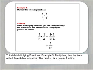 Tutorials--Multiplying Fractions | PPT