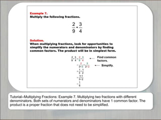 Tutorials--Multiplying Fractions | PPT