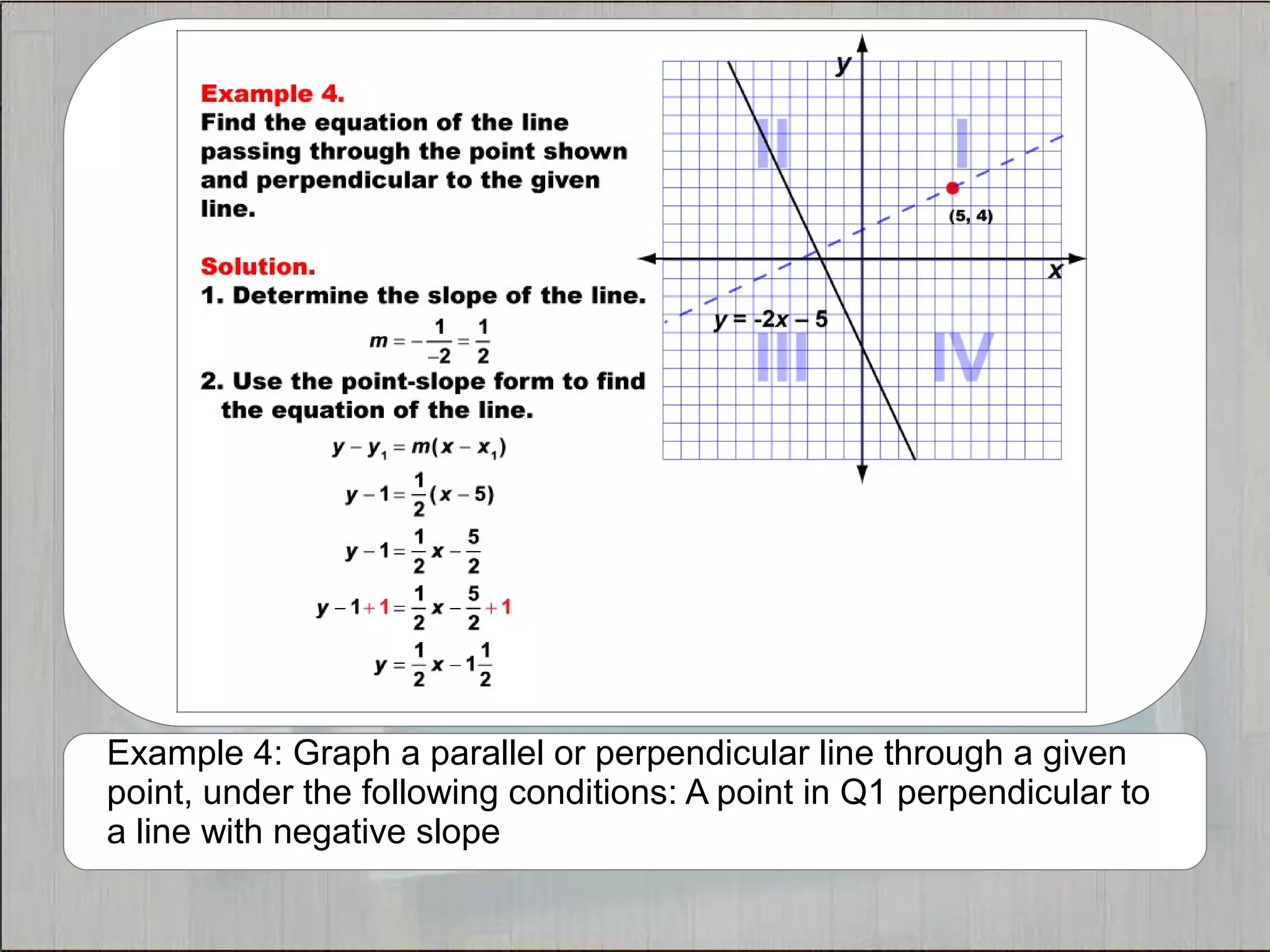 Tutorials --Parallel and Perpendicular Lines | PPT