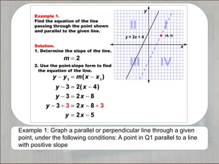 Tutorials --Parallel and Perpendicular Lines | PPT