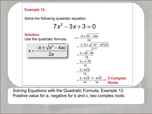 Tutorials--Quadratic Formula | PPT