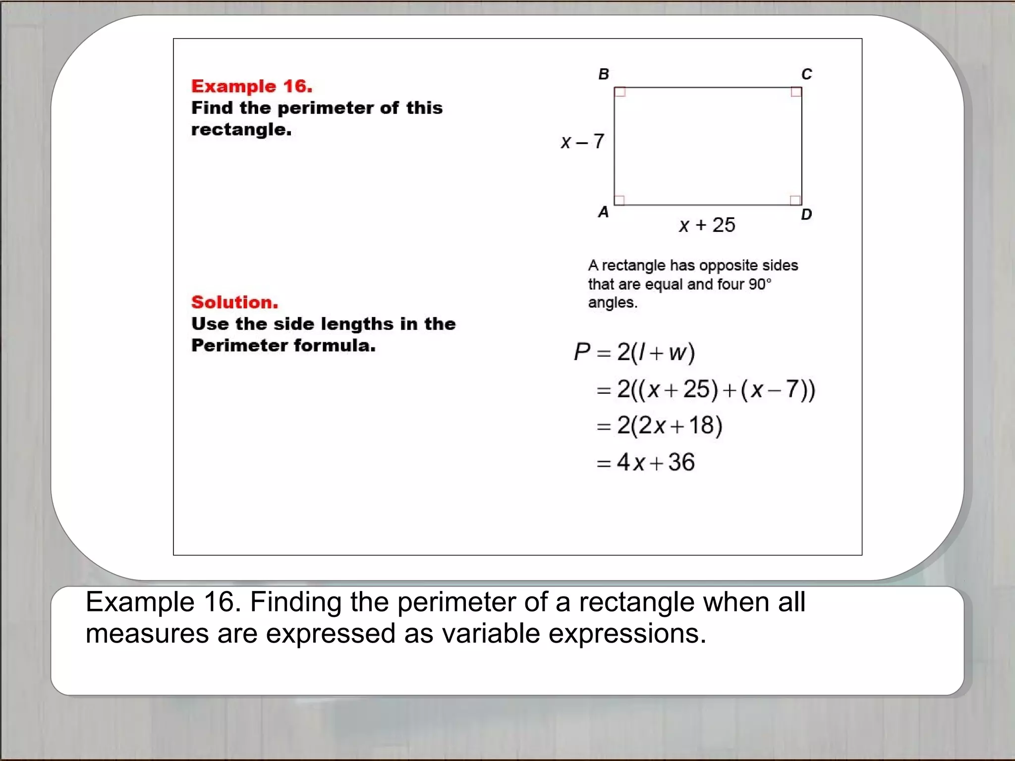Tutorials--Quadrilateral Area and Perimeter | PPT