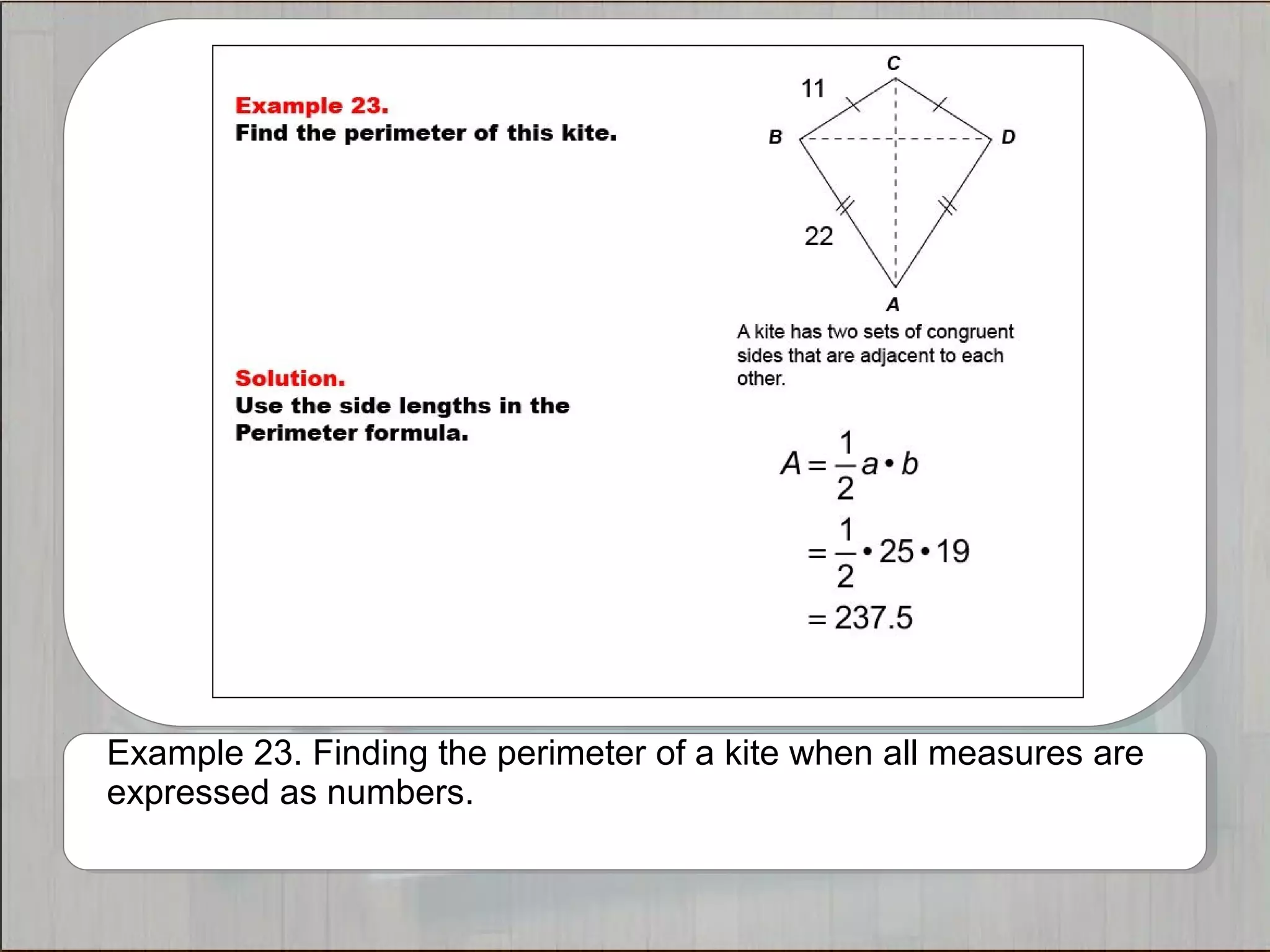 Tutorials--Quadrilateral Area and Perimeter | PPT