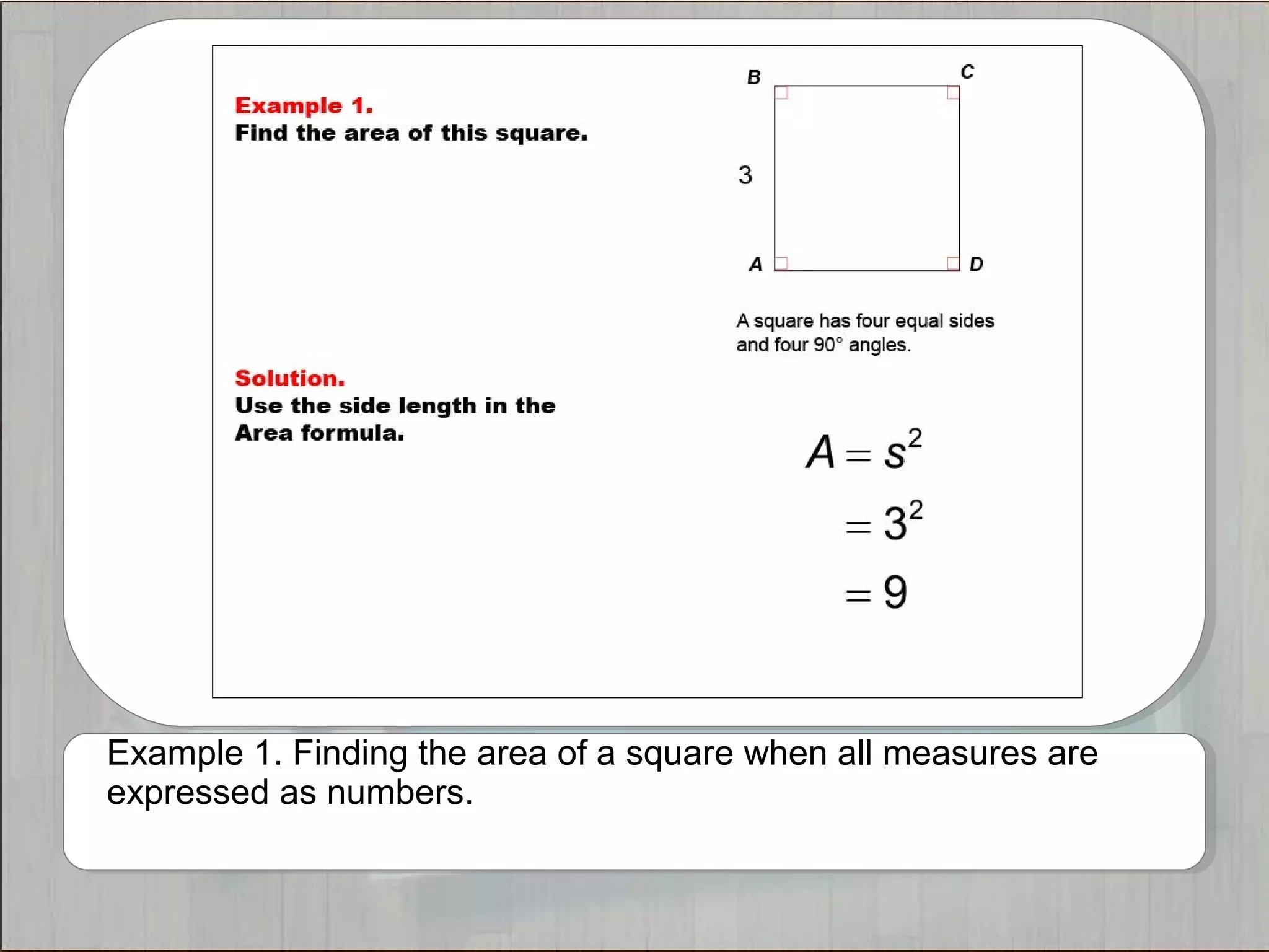 Tutorials--Quadrilateral Area and Perimeter | PPT
