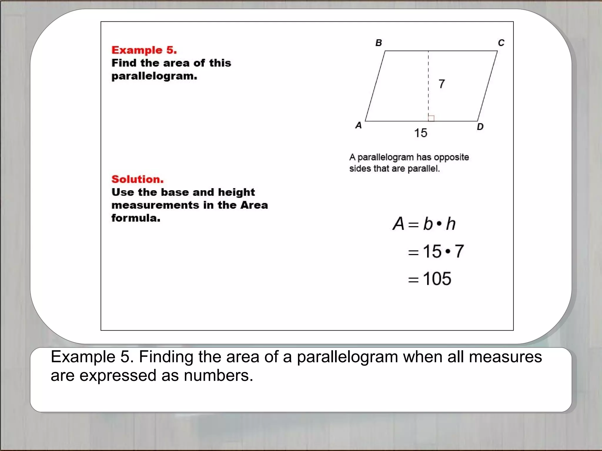 Tutorials--Quadrilateral Area and Perimeter | PPT