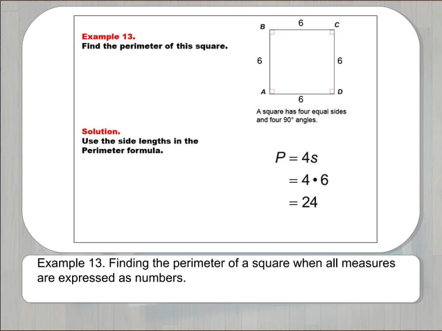 Tutorials--Quadrilateral Area and Perimeter | PPT | Physics | Science