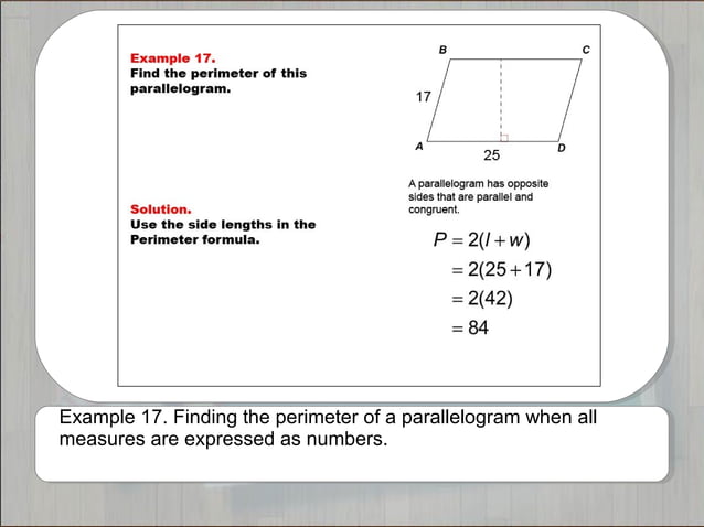 Tutorials--Quadrilateral Area and Perimeter | PPT | Physics | Science