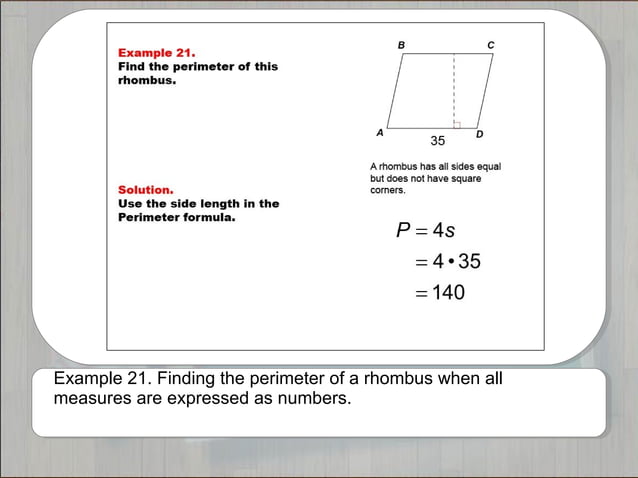 Tutorials--Quadrilateral Area and Perimeter | PPT | Physics | Science