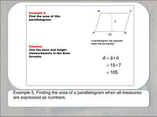 Tutorials--Quadrilateral Area and Perimeter | PPT
