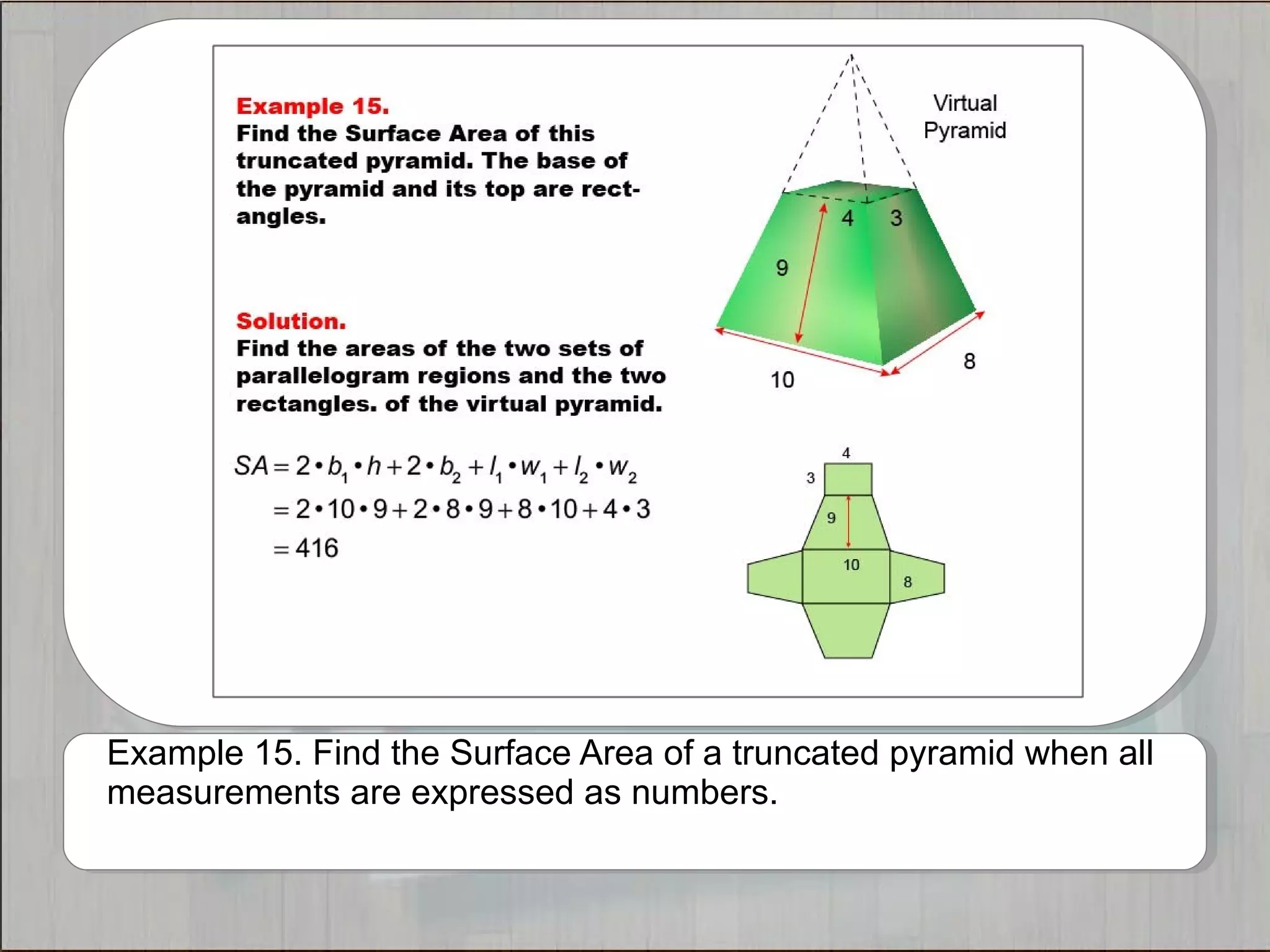 Tutorials--Surface Area | PPT