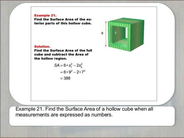 Tutorials--Surface Area