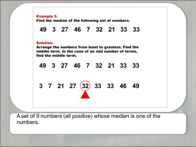 Tutorials--The Median