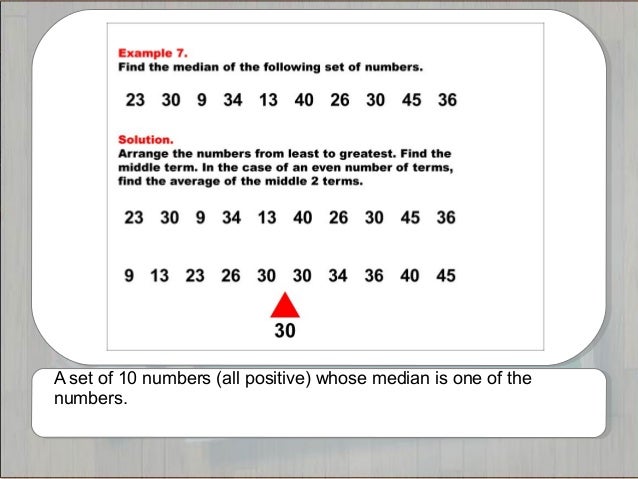 Tutorials--The Median