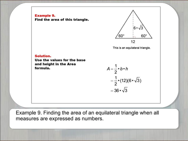 Tutorials--Triangle Area and Perimeter | PPT