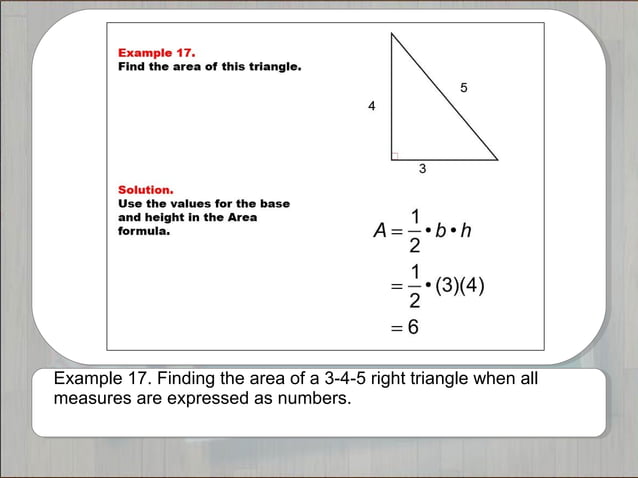 Tutorials--Triangle Area and Perimeter | PPT