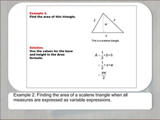 Tutorials--Triangle Area and Perimeter | PPT