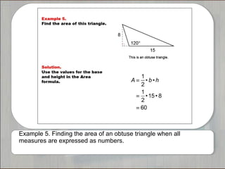 Tutorials--Triangle Area and Perimeter | PPT