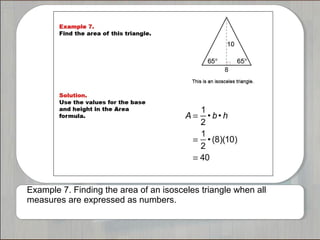 Tutorials--Triangle Area and Perimeter | PPT
