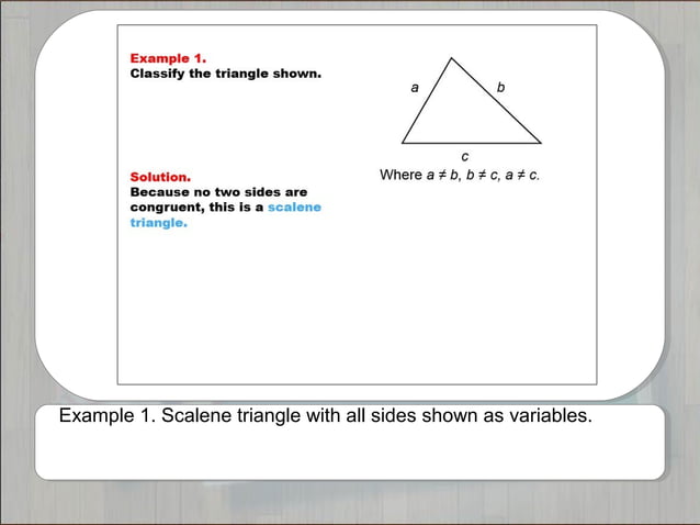 Tutorials Triangle Classification Ppt