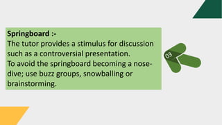 Tutorials and Seminars.pptx | Educational Assessment | Education