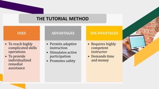 Tutorials and Seminars.pptx | Educational Assessment | Education