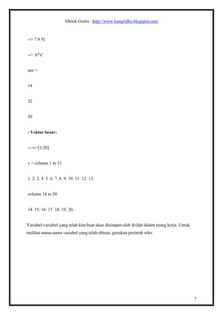 Tutorial scilab | PDF