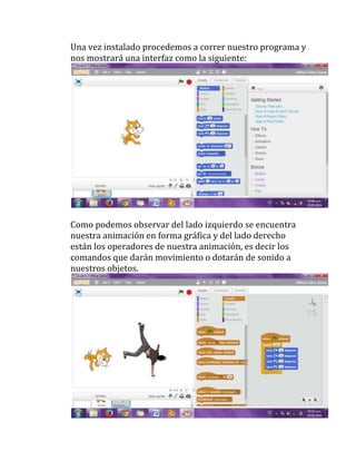 Tutorial de la herramienta para hacer animaciones "Scratch" | DOCX