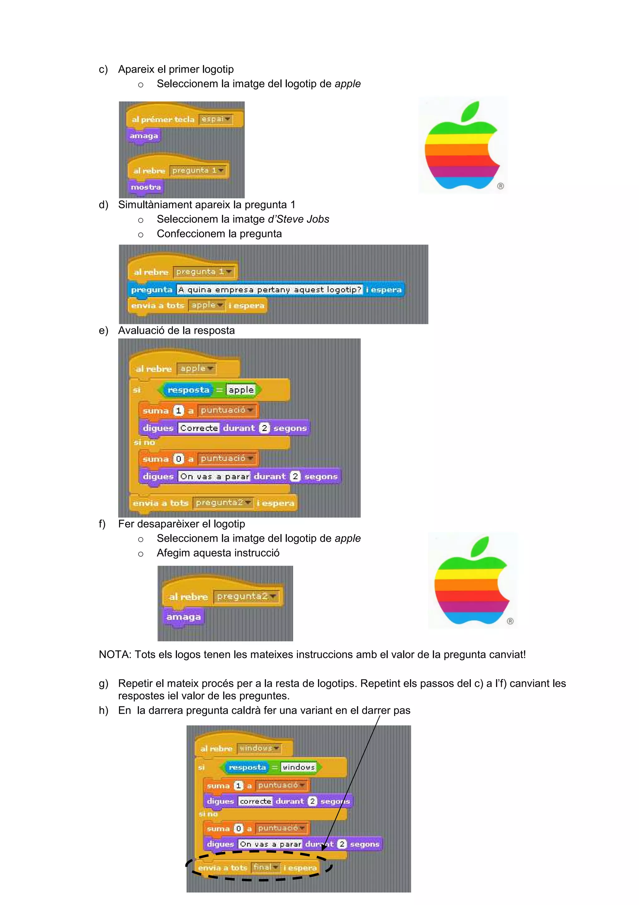 Tutorial scratch 2 (Joc de preguntes) | PDF