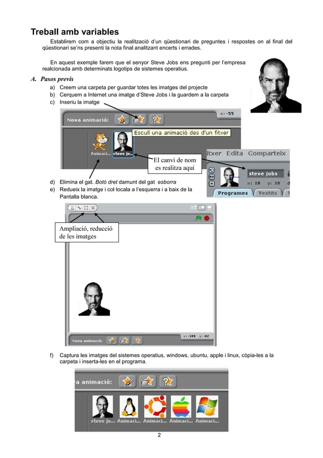 Tutorial scratch 2 (Joc de preguntes) | PDF