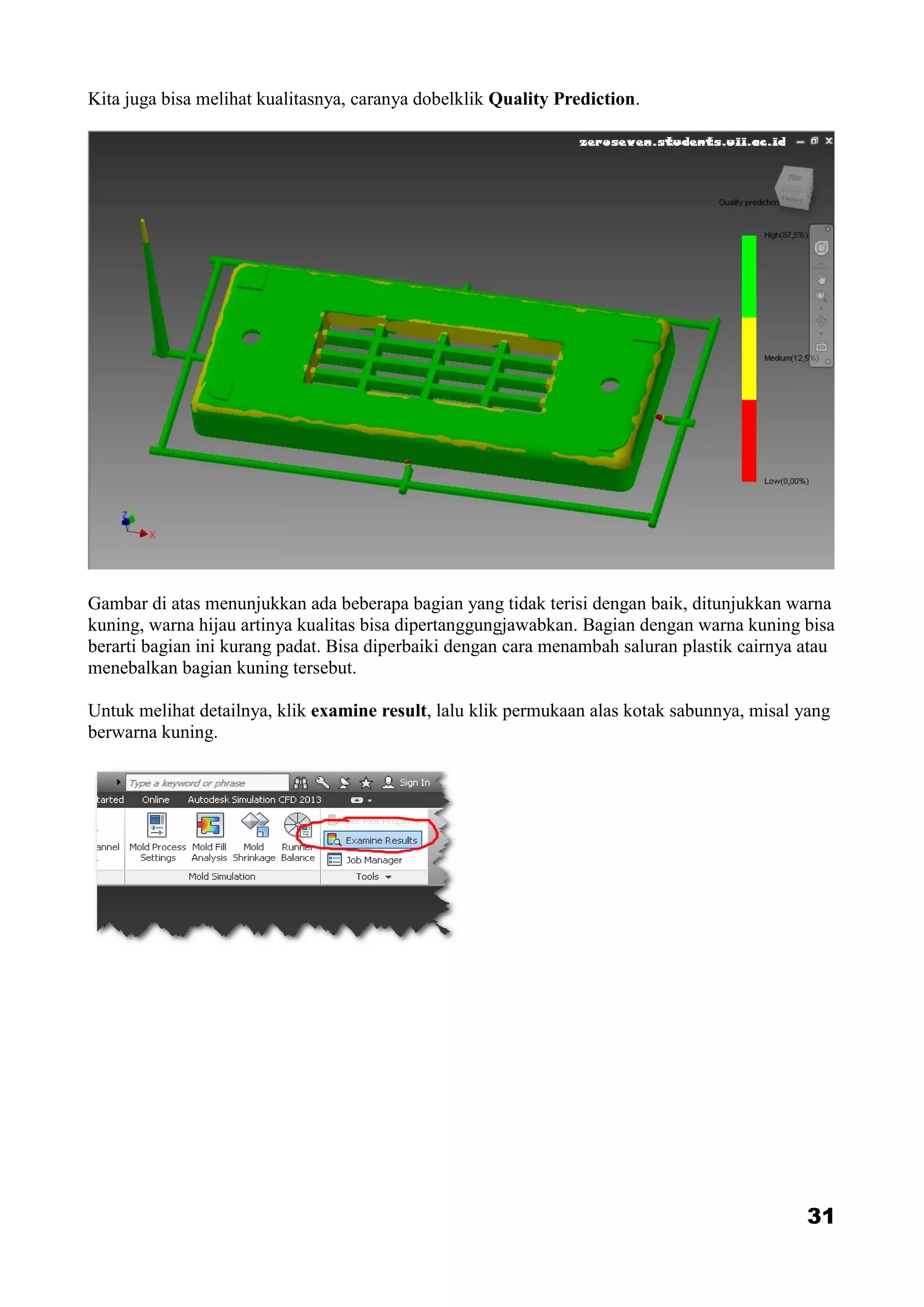 Tutorial sederhana simulasi injeksi plastik | PDF