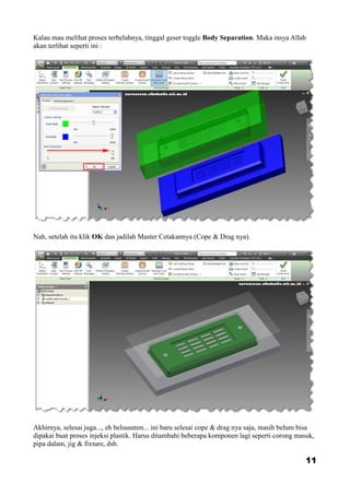 Tutorial sederhana simulasi injeksi plastik | PDF